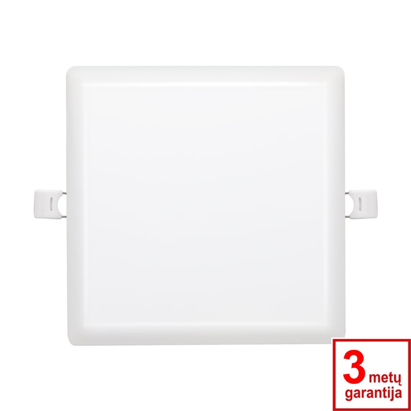 18W 4000-4500K berėmė LED panelė kvadratinė