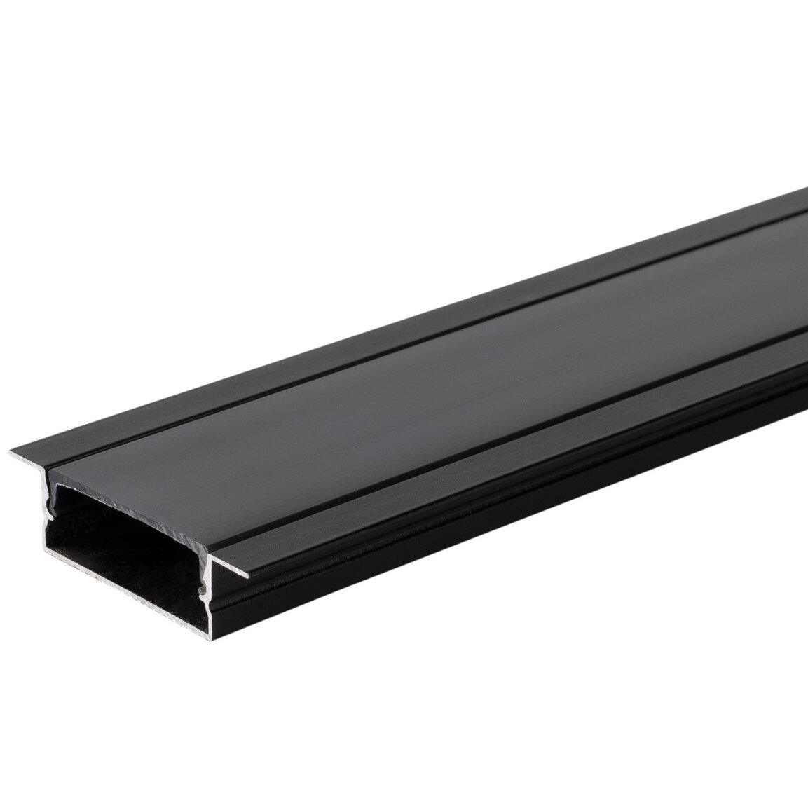 LED JUOSTŲ PROFILIAI - Profilis LED juostai, įleidžiamas, juodas